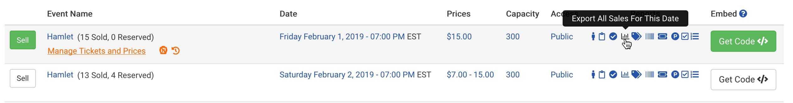 Event Ticket Sales Reports: How to find and export event totals